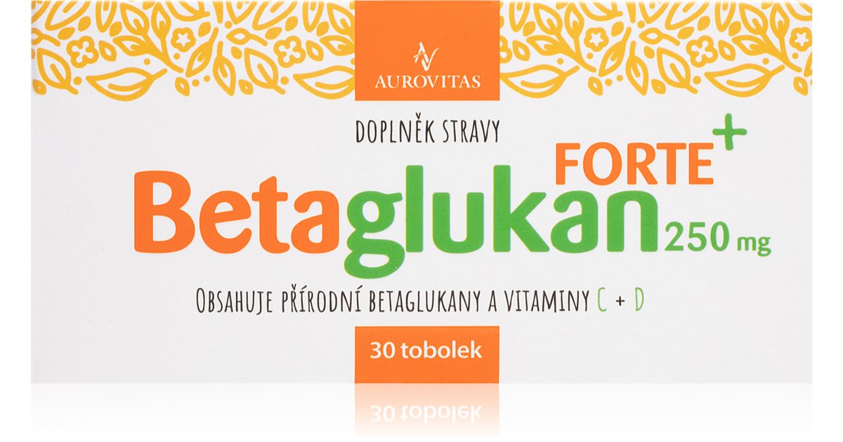 Aurovitas Betaglukan Forte food supplement immunity booster | notino.co.uk