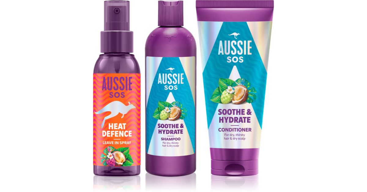 Aussie SOS Sooth & Hydrate intense hydration set for hair | notino.ie