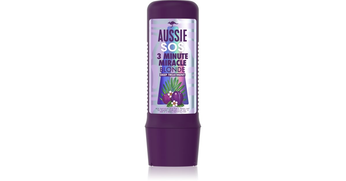 Aussie SOS 3 Minute Miracle moisturising conditioner for blonde hair ...