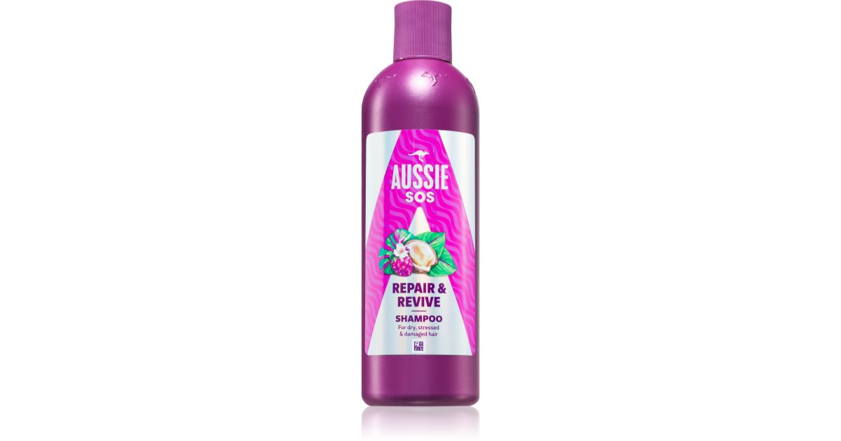 Aussie SOS Repair & Revive Nourishing Shampoo for stressed hair and ...