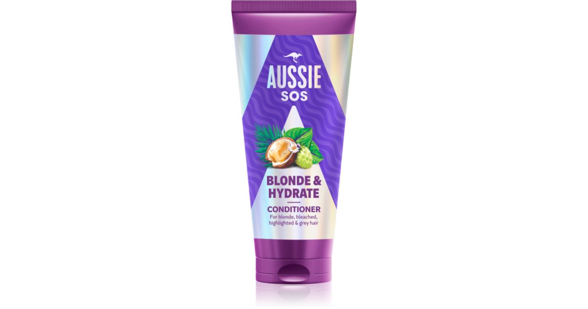 Aussie SOS Blonde Hydrate moisturising conditioner for blonde hair ...