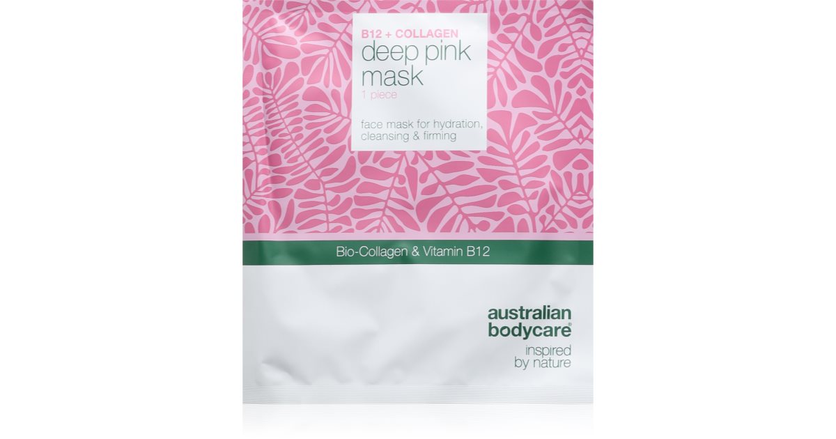 Australian Bodycare B12 + Collagen sheet mask for hydrating and firming ...
