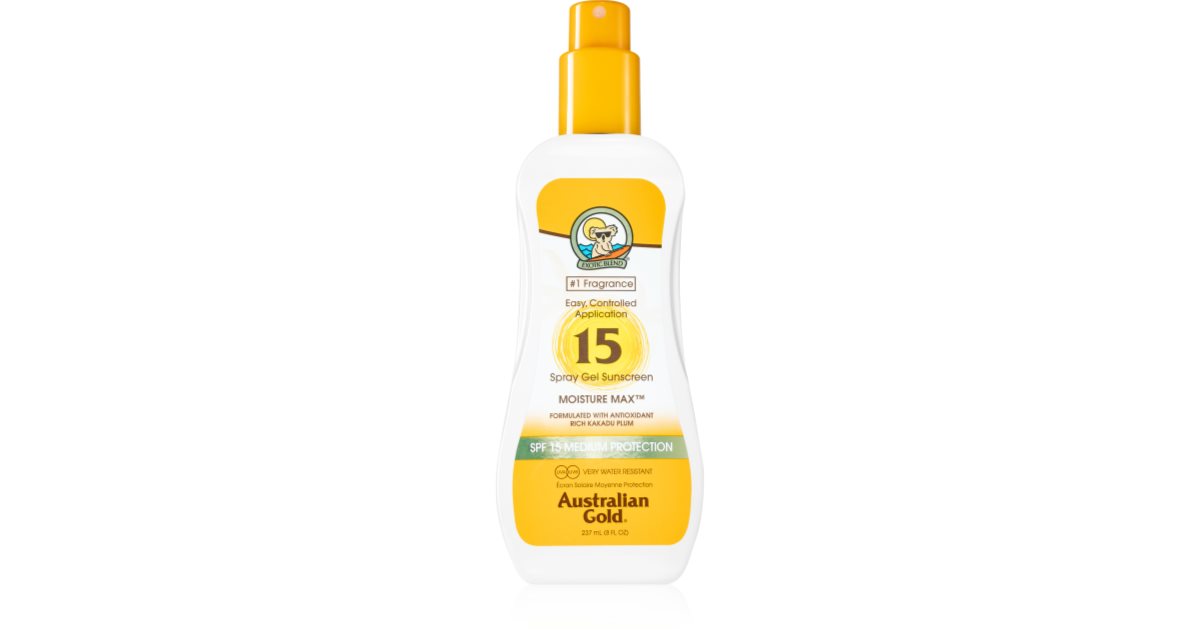 Australian Gold Spray Gel Sunscreen Protective Spray to protect from ...