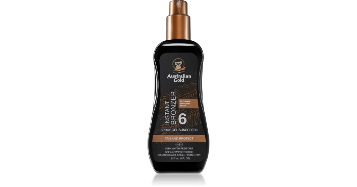 Australian Gold Spray Gel Sunscreen With Instant Bronzer слънцезащитен ...