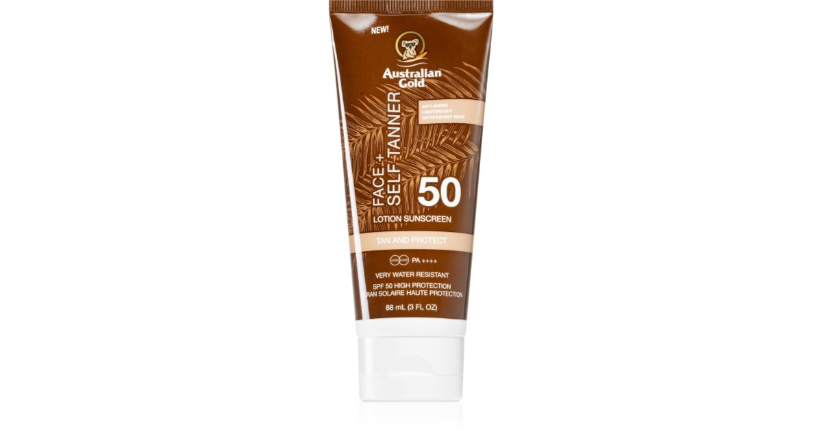 Australian Gold Face + Self Tanner Self-Tanning Face Lotion | notino.ie