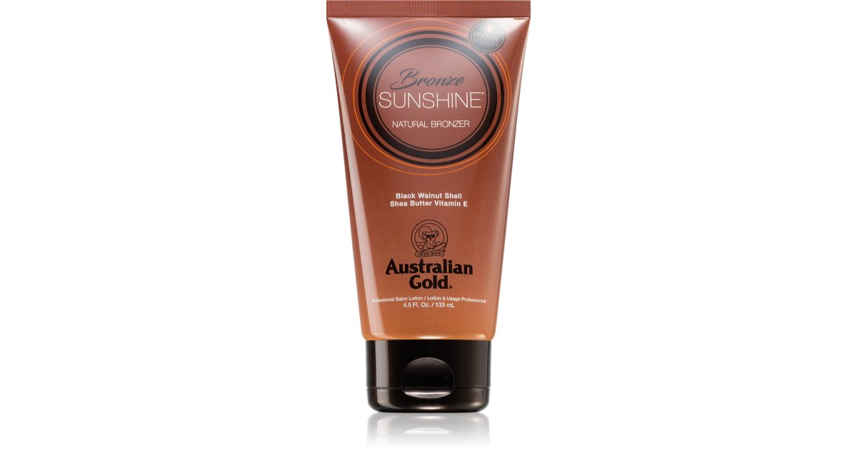 Australian Gold Bronze Sunshine sunbed tanning cream with bronzer ...