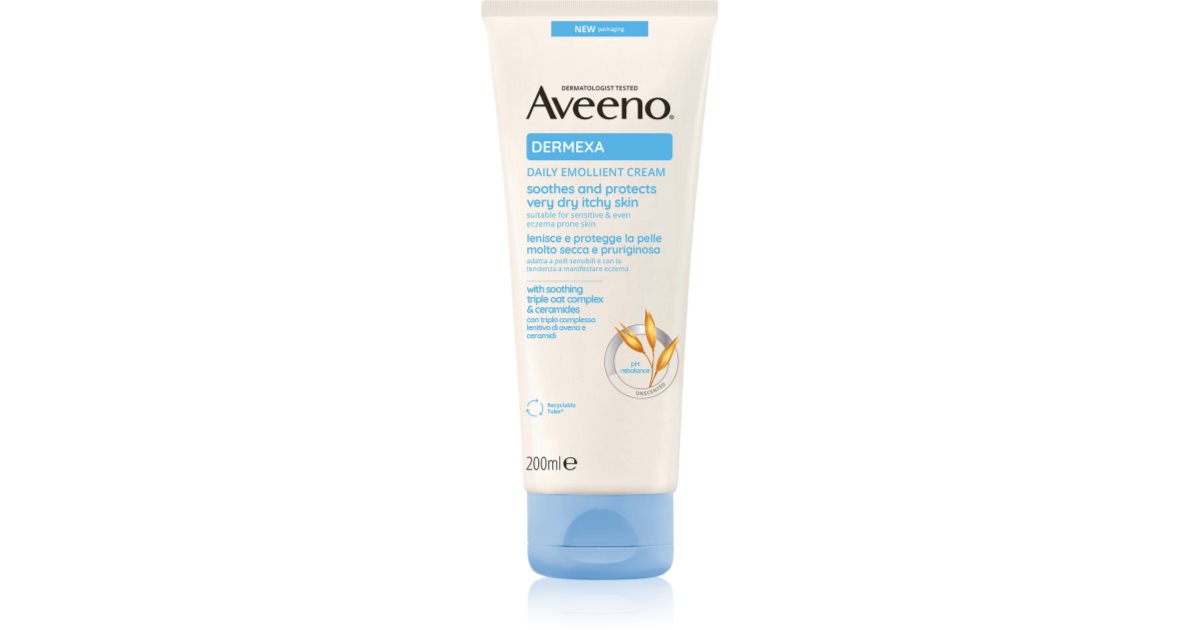 Aveeno Dermexa Daily Emollient Cream успокояващ крем за суха и ...