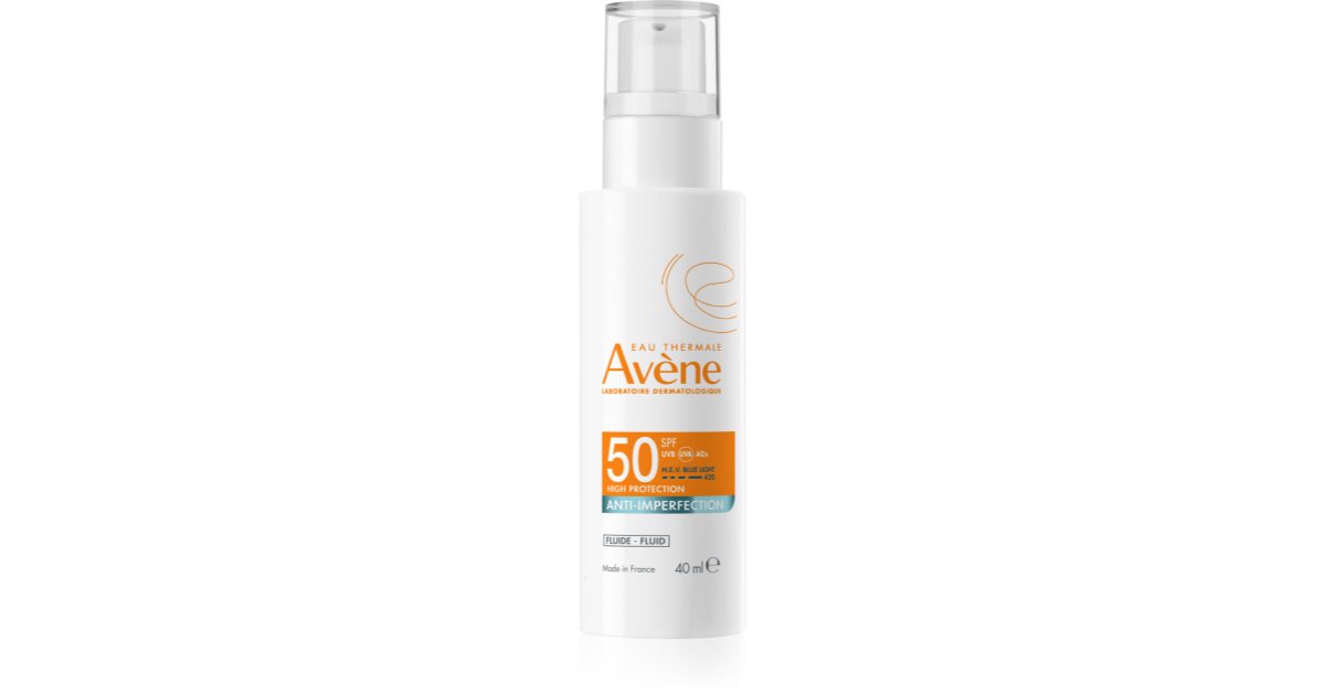 Avène Sun Cleanance Fluid Protective Fluid for oily and combination ...