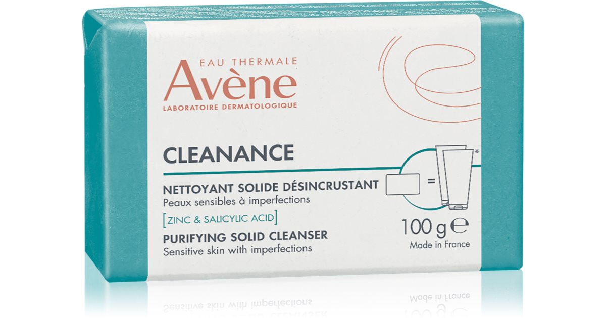 Avène Cleanance Purifying Solid Cleanser dermatological cleansing bar ...