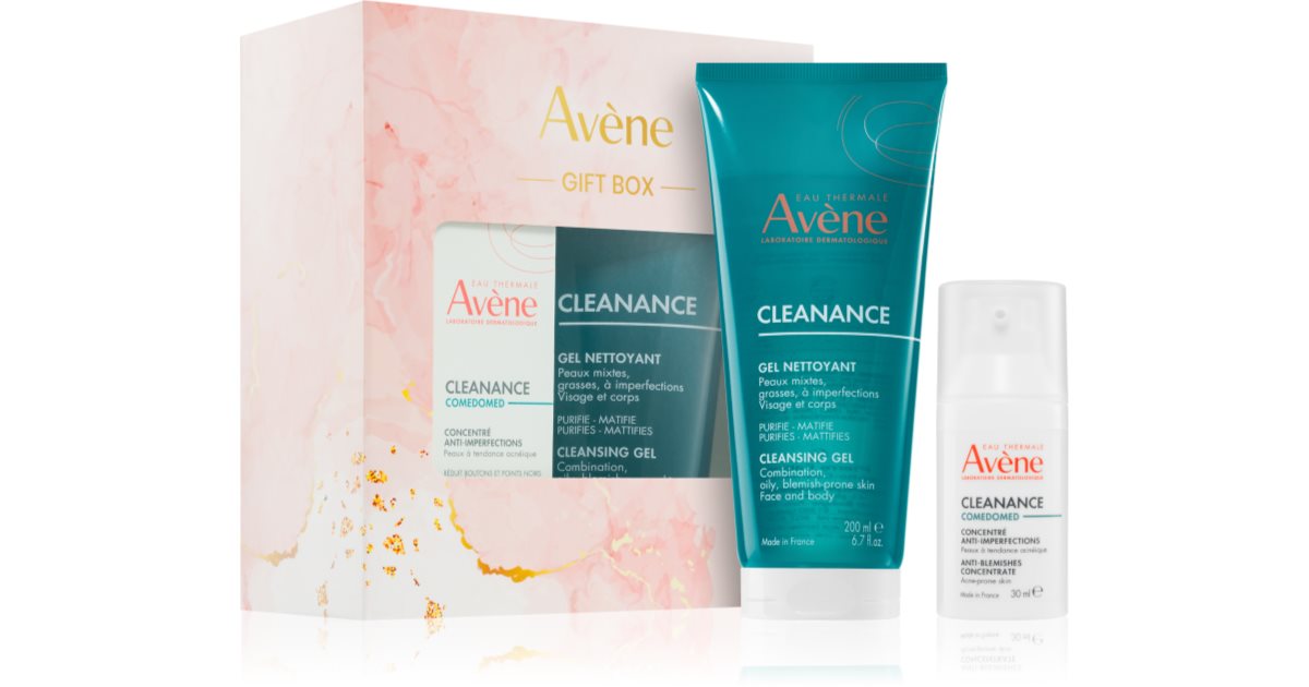Avène Cleanance Gift Set Christmas gift set for acne-prone skin ...