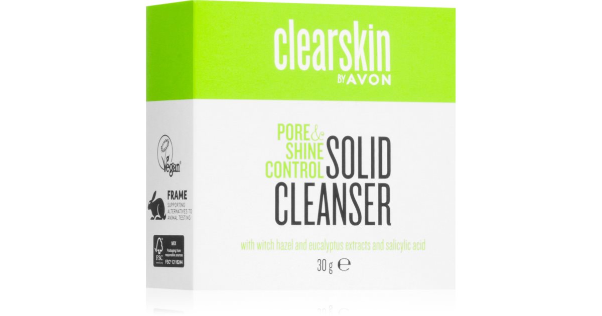 Avon Clearskin Pore & Shine Control cleansing soap for problem skin ...