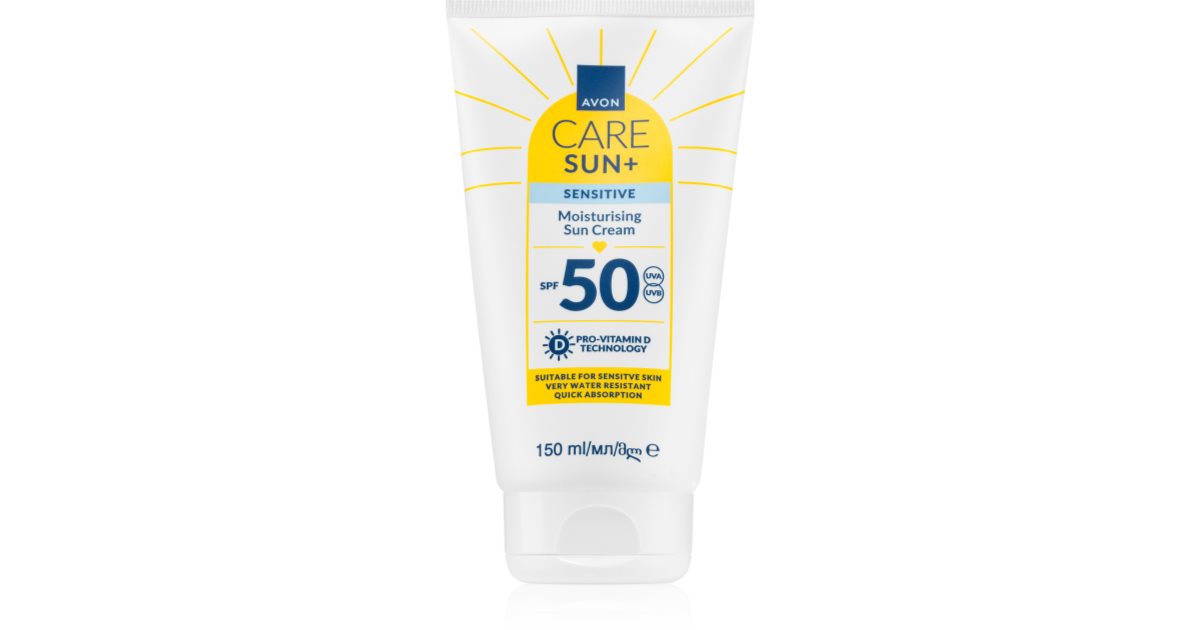 Avon Care Sun + Sensitive moisturising sun lotion for sensitive skin ...
