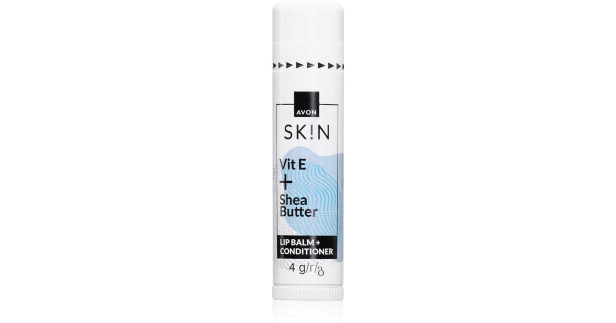 Avon Sk!n Vit E + Shea Butter baume à lèvres nourrissant au beurre de ...