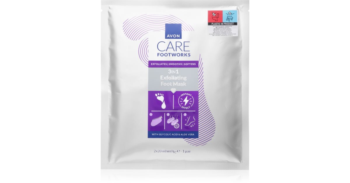 Avon Care Footworks regenerating mask for the feet and nails 3-in-1 ...
