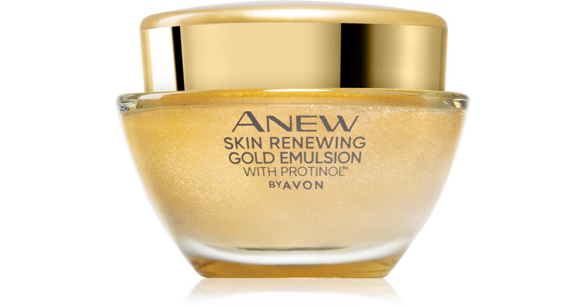 Avon Anew Skin Renewing Gold Emulsion Moisturising Anti-Wrinkle Night ...