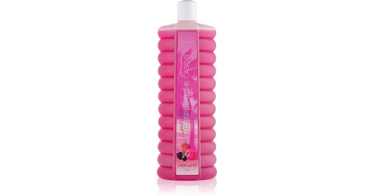 Avon Bubble Bath Raspberry & Cassis Bath Foam with raspberry aroma ...
