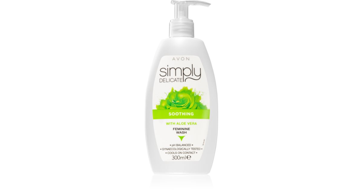 Avon Simply Delicate Soothing gel lenitivo per l'igiene intima con aloe ...