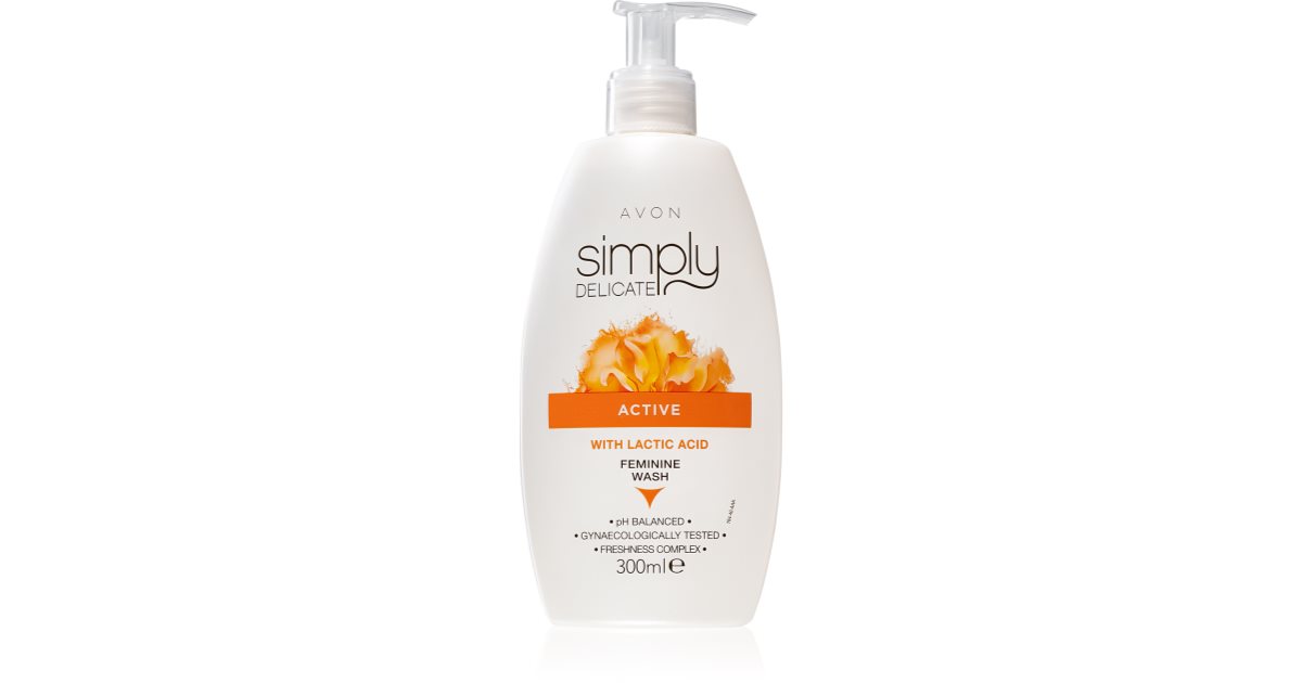 Avon Simply Delicate Active gel de banho de higiene íntima para ...