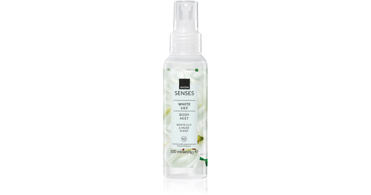 Avon Senses White Lily & Musk refreshing body spray | notino.co.uk