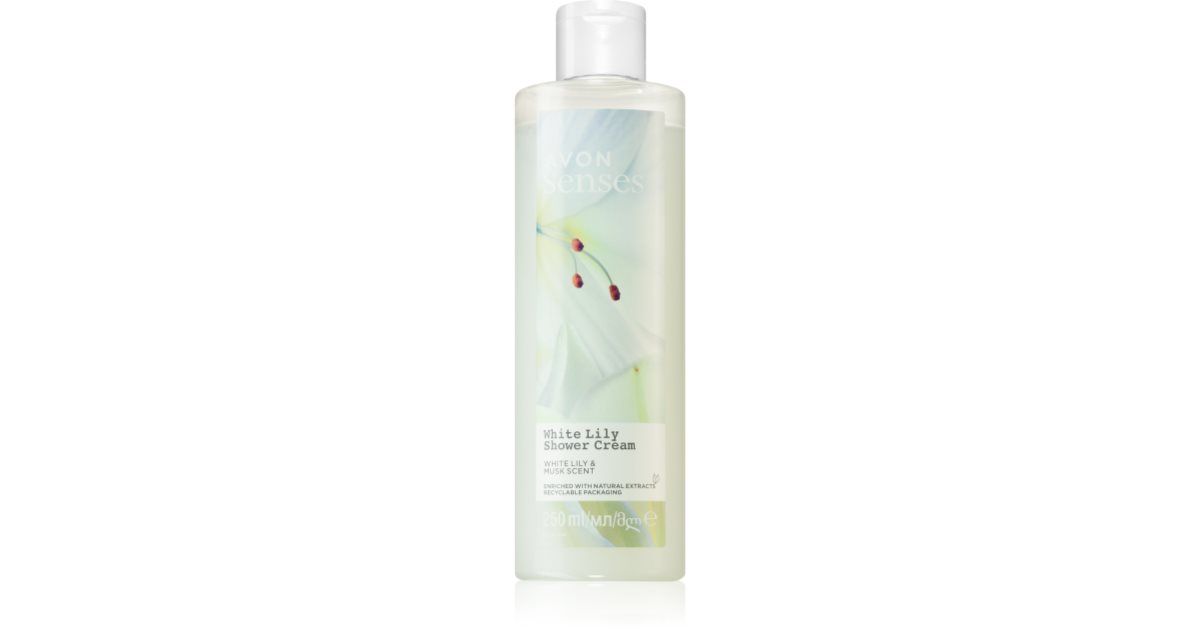 Avon Senses White Lily & Musk crème de douche énergisante | notino.fr