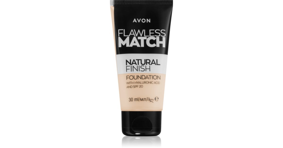 Avon Flawless Match Natural Finish hydrating foundation SPF 20 | notino ...
