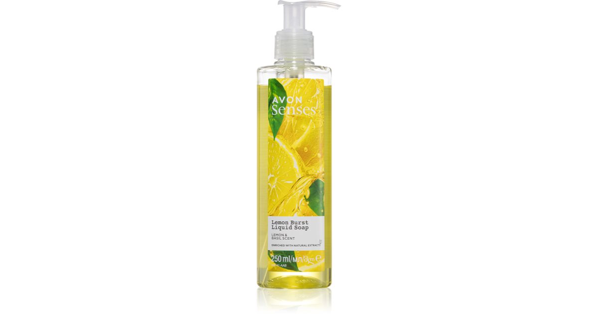 Avon Senses Lemon Burst jabón líquido refrescante | notino.es