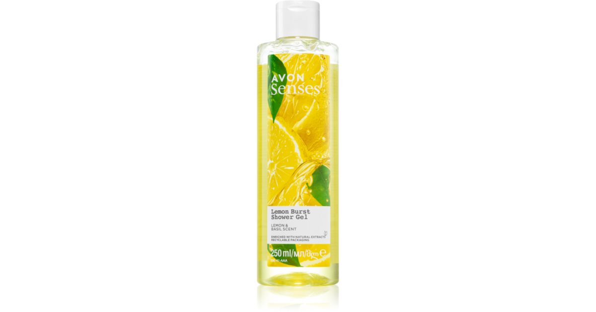 Avon Senses Lemon Burst felfrissítő tusfürdő gél | notino.hu