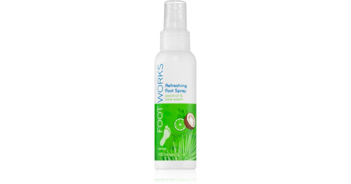 Avon Foot Works Coconut Oil spray para los pies con efecto refrescante ...