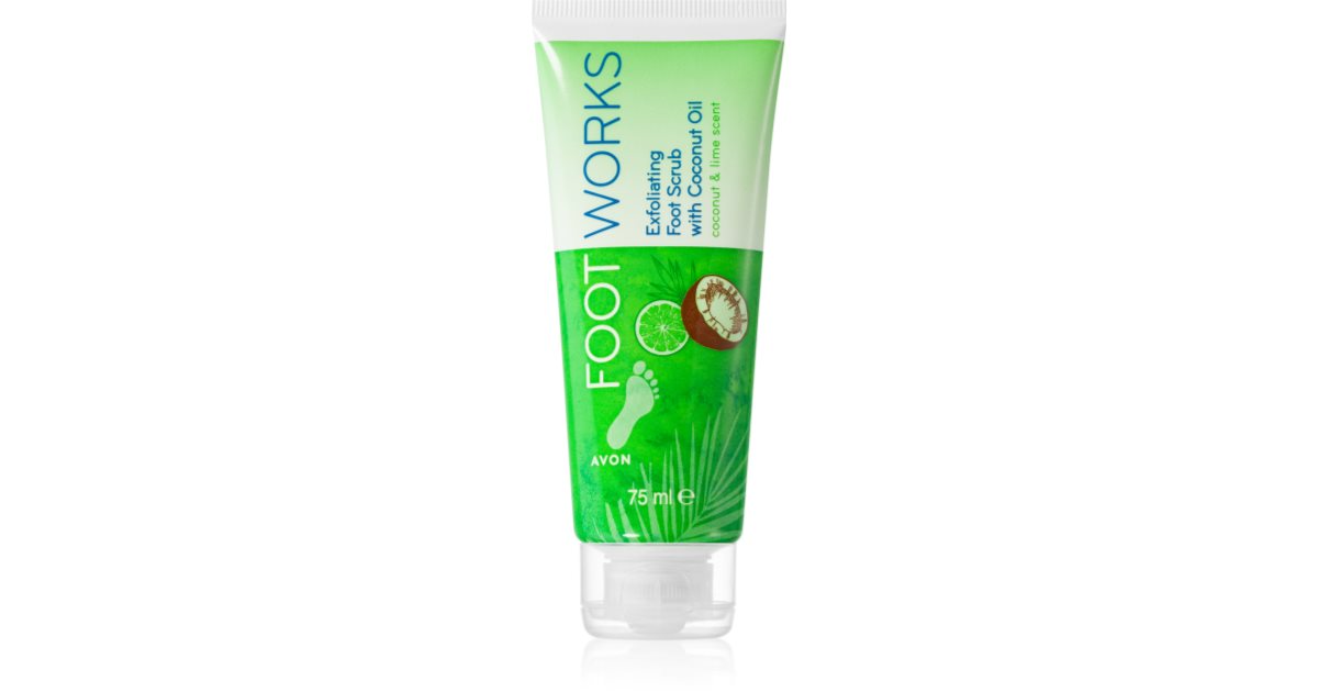 Avon Foot Works Coconut Oil scrub per le gambe | notino.it