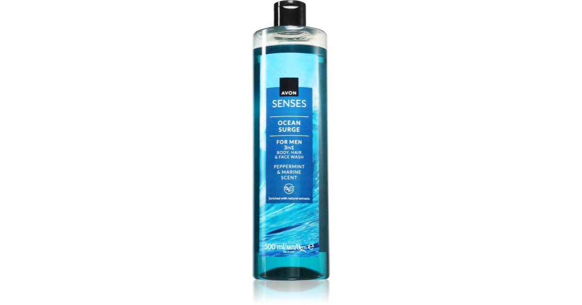 Avon Senses Ocean Surge shower gel for men 3-in-1 | notino.co.uk
