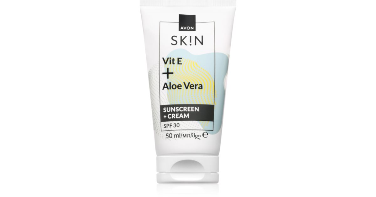 Avon Sk!n Vit E + Aloe Vera крем за лице SPF 30 | notino.bg