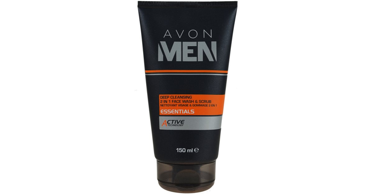 Avon Men Essentials gel esfoliante e de limpeza 2 em 1 | notino.pt