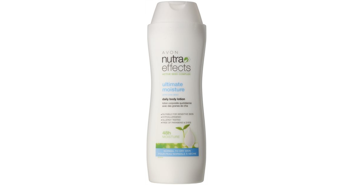 Avon Nutra Effects lait corporel hydratant pour peaux normales et ...