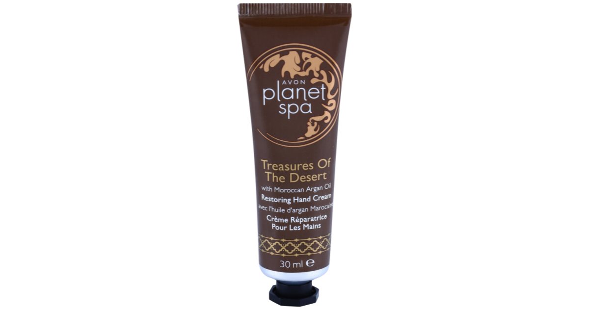 Avon Planet Spa Treasures Of The Desert creme de mãos com óleo de argan ...