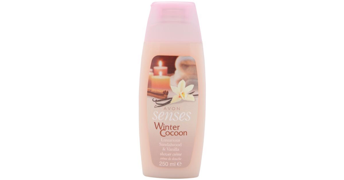 Avon Senses Winter Cocoon Luxurious Sandalwood and Vanilla sprchový ...