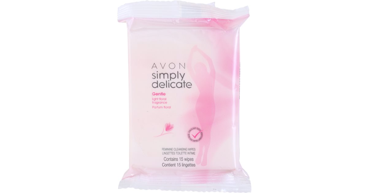 Avon Simply Delicate toalhitas de limpeza para higiene íntima | notino.pt
