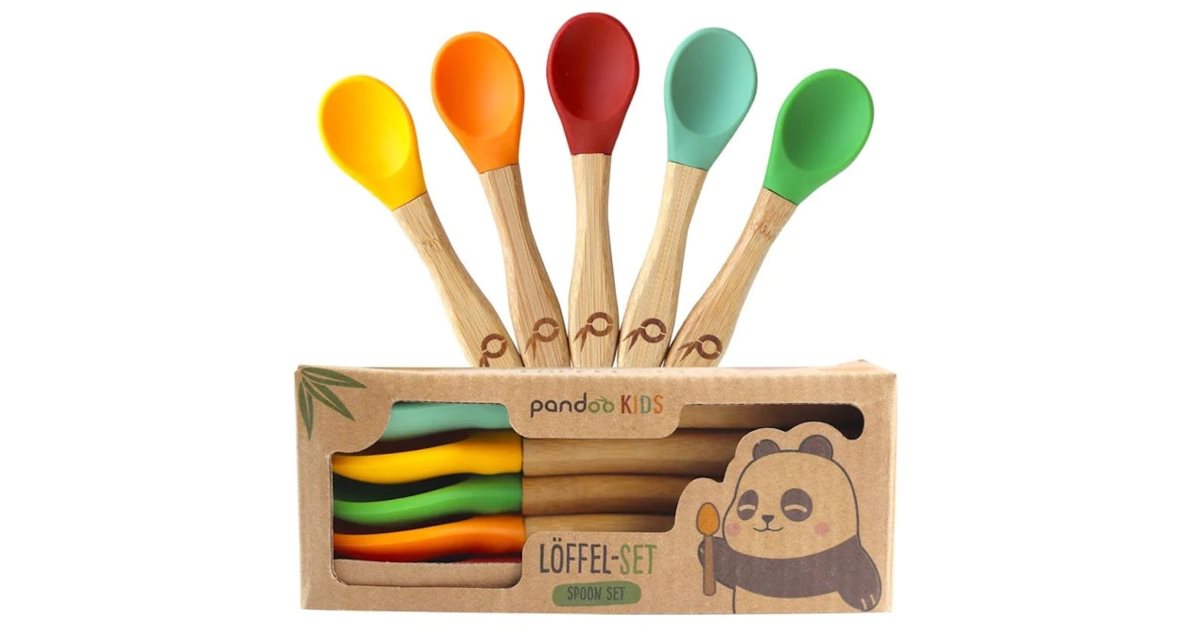 Pandoo Bamboo Spoon Set cuchara para niños | notino.es