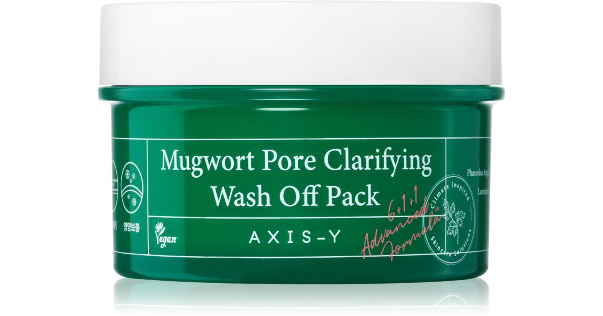 AXIS-Y 6+1+1 Advanced Formula Mugwort Pore Clarifying Wash Off Pack ...