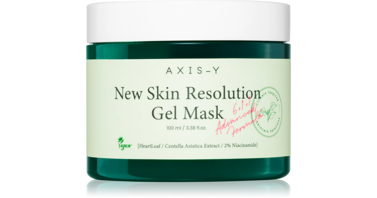 AXIS-Y 6+1+1 Advanced Formula New Skin Resolution Gel Mask soothing gel ...