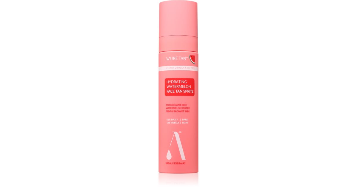 Azure Tan Hydrating Watermelon self-tanning mousse for the face ...