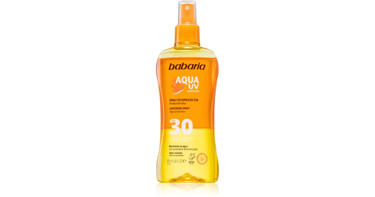 Babaria Sun Aqua UV sunscreen spray SPF 30 | notino.co.uk