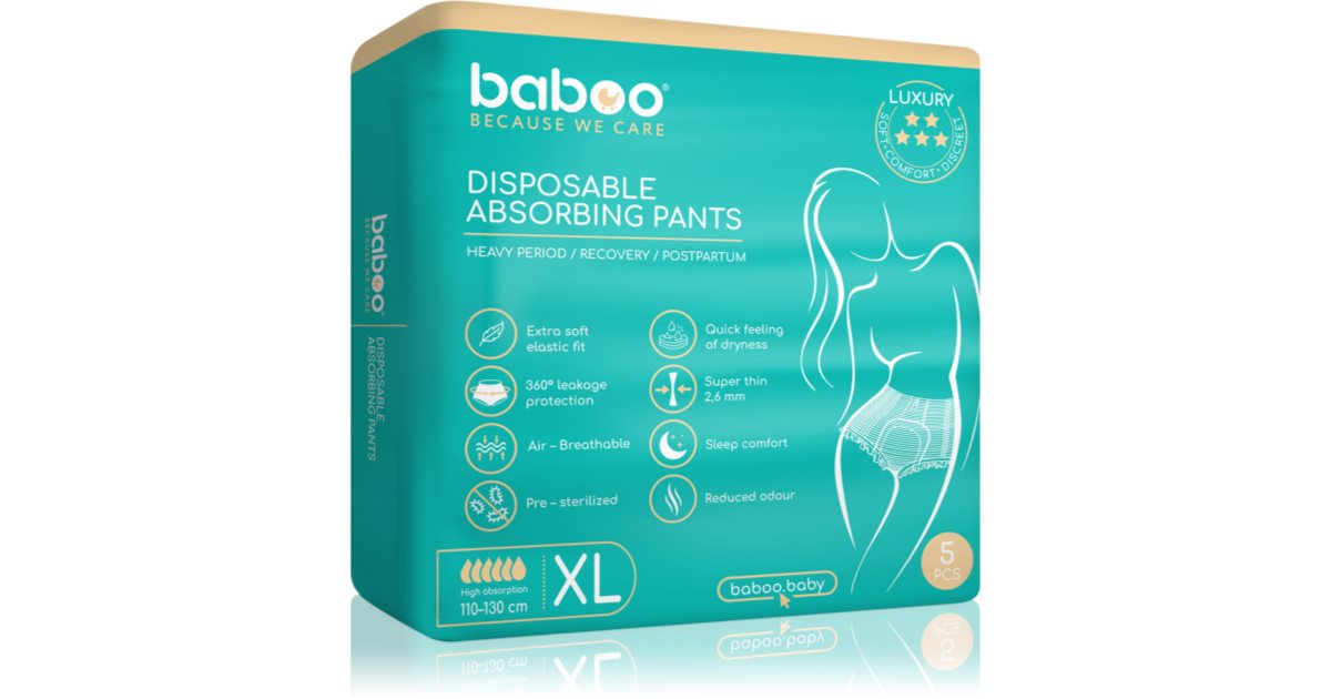 Baboo Disposable Absorbing Pants | notino.co.uk