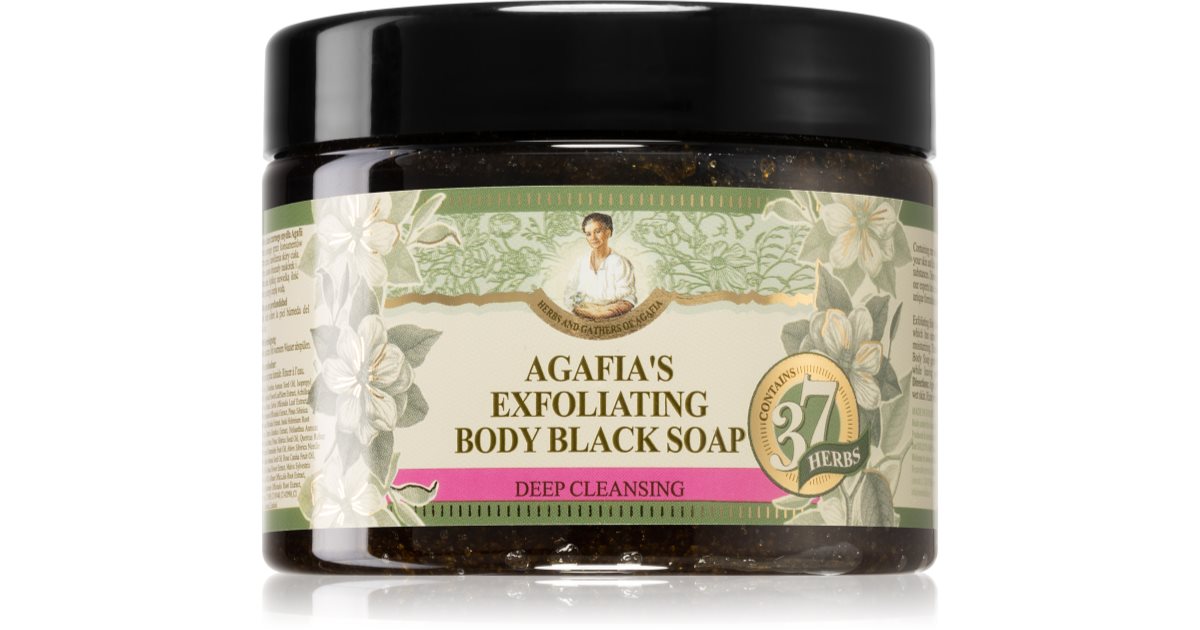 Babushka Agafia 37 Herbs savon exfoliant Noir | notino.fr