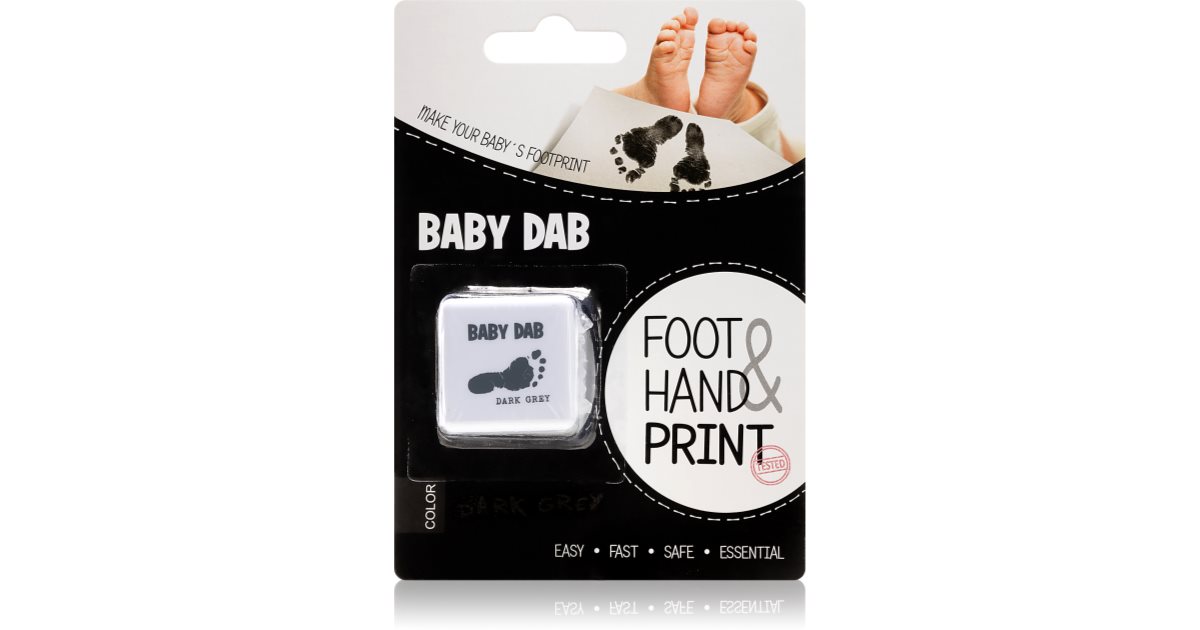 Baby Dab Foot & Hand Print Grey Fingerabdruck-Set | notino.at