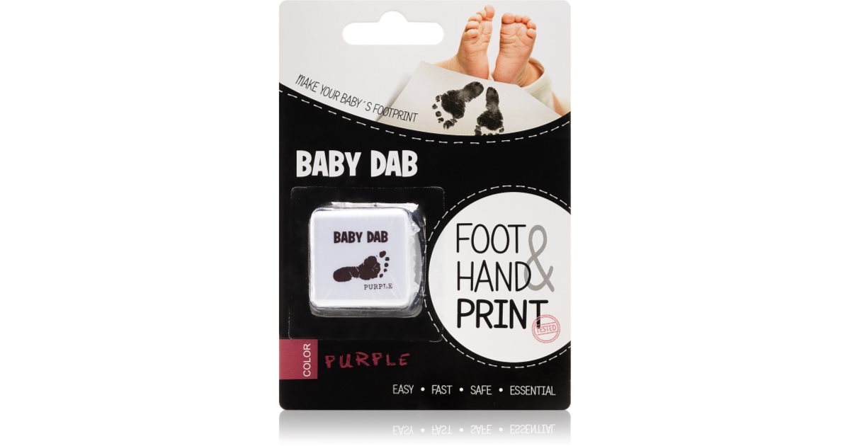Baby Dab Foot & Hand Print Purple dye for baby footprints and ...