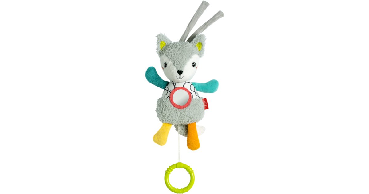 BABY FEHN DoBabyDoo Musical Fox contrast hanging toy with melody ...