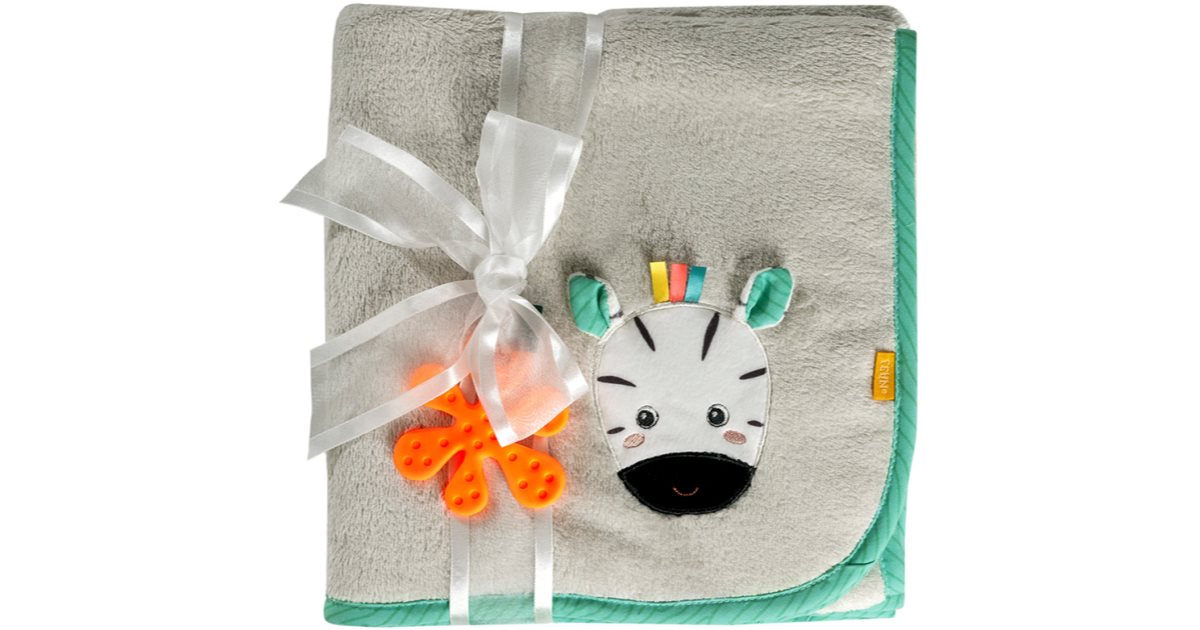 BABY FEHN DoBabyDoo Cuddleblanket Zebra blanket with teether | notino.ie