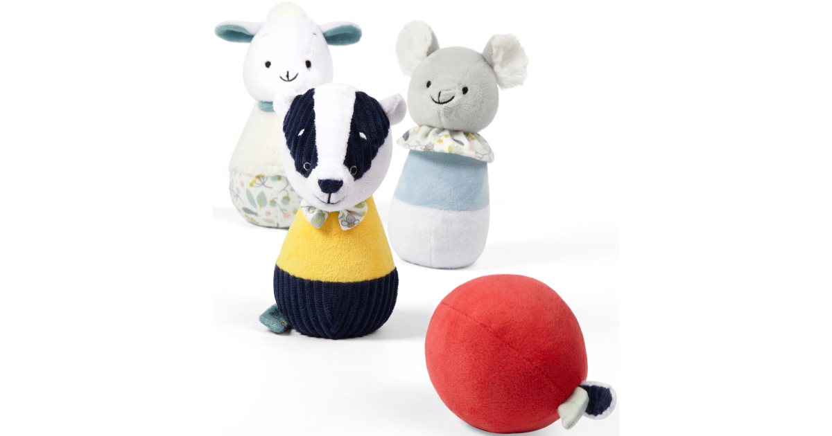 BabyOno Have Fun Plush Bowling Pins gift set for children from birth ...