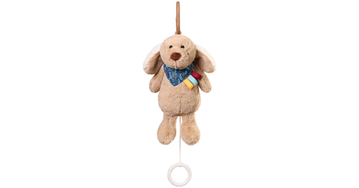 BabyOno Have Fun Musical Toy Dog Willy contrast hanging toy with melody ...