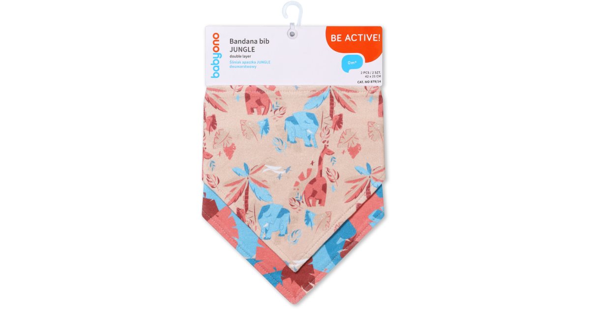 BabyOno Be Active Bandana Bib baby bib for children from birth | notino ...